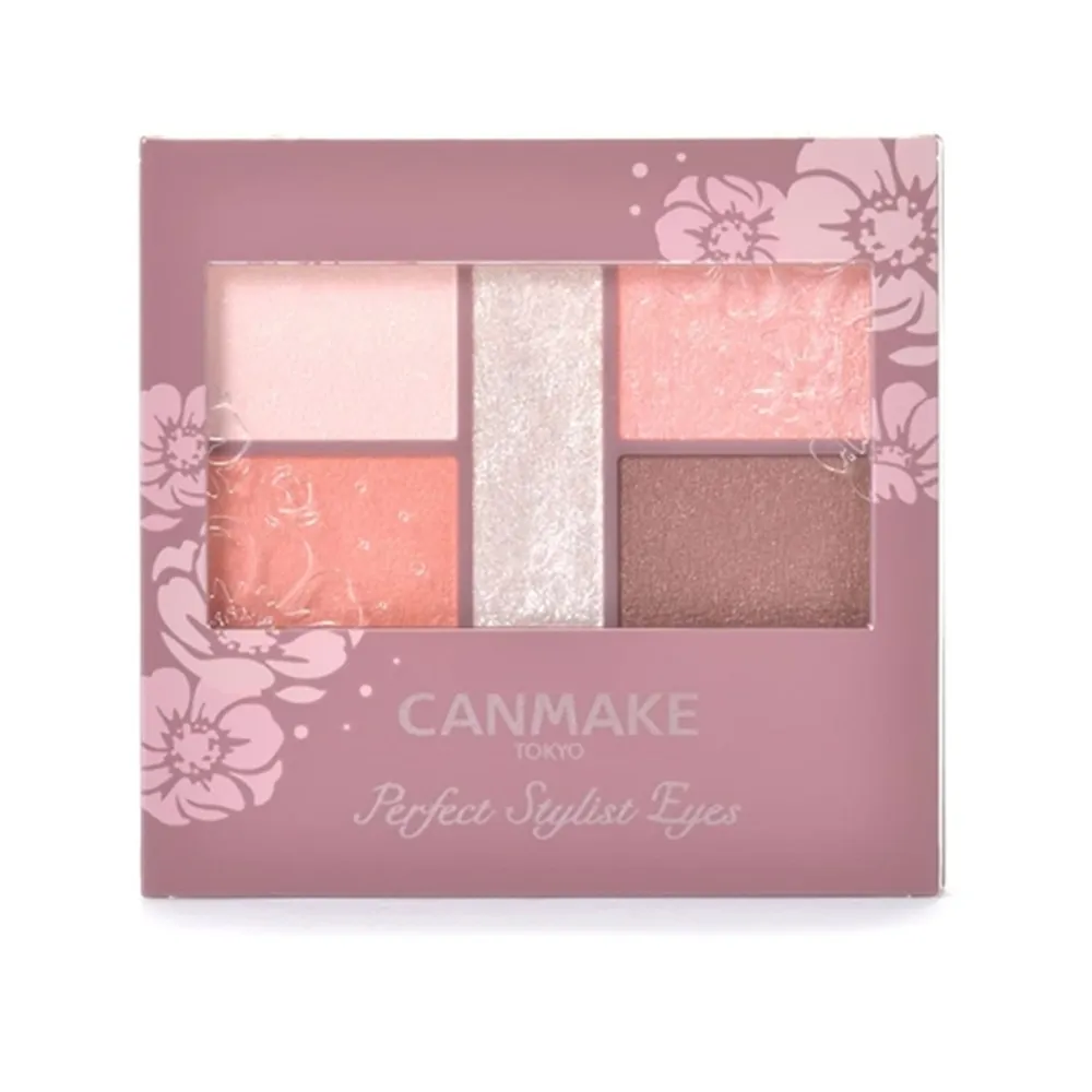 캔메이크 22호 애프리콧 피치 아이 섀도우 팔레트 Canmake Perfect Stylist Eyes v22, Apricot ...