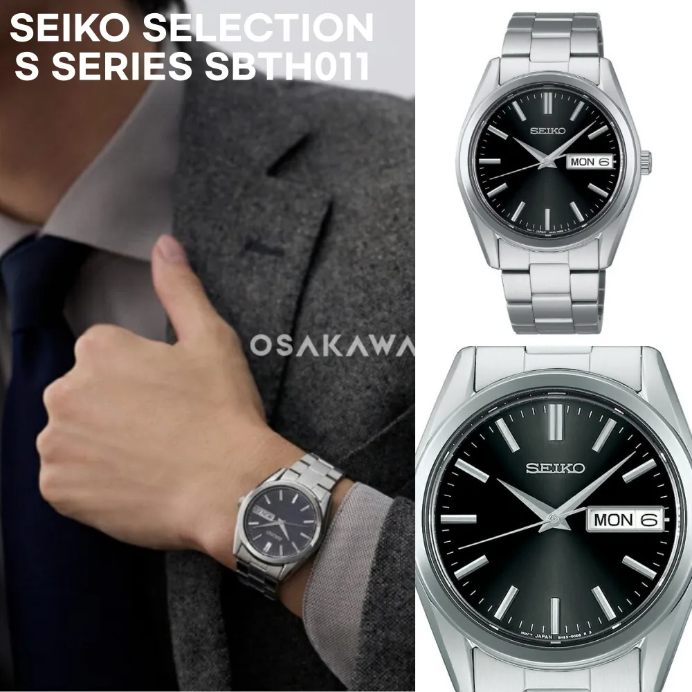 세이코 시계 셀렉션 S 시리즈 남성 메탈 쿼츠 워치 블랙 SBTH011 | 크로켓