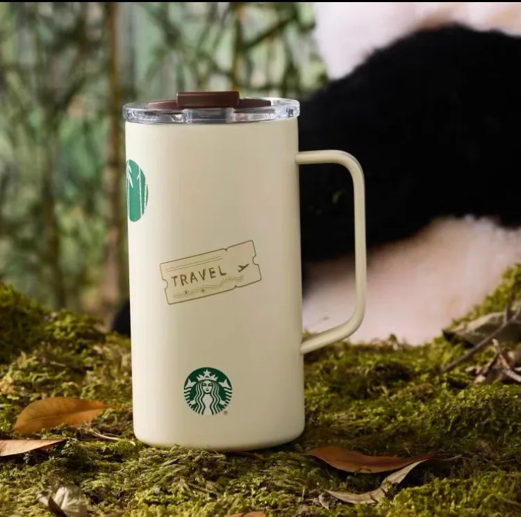 스타벅스 중국 2024 가을MD 팬더시리즈 손잡이컵 스테인리스 데비 머그컵 591ml | 상품 상세 | 크로켓