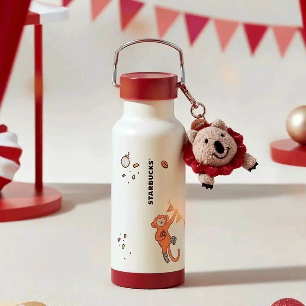 스타벅스 중국 공홈 2024 크리스마스MD 동물파티 시리즈 보틀형 텀블러 473ml | 상품 상세 | 크로켓