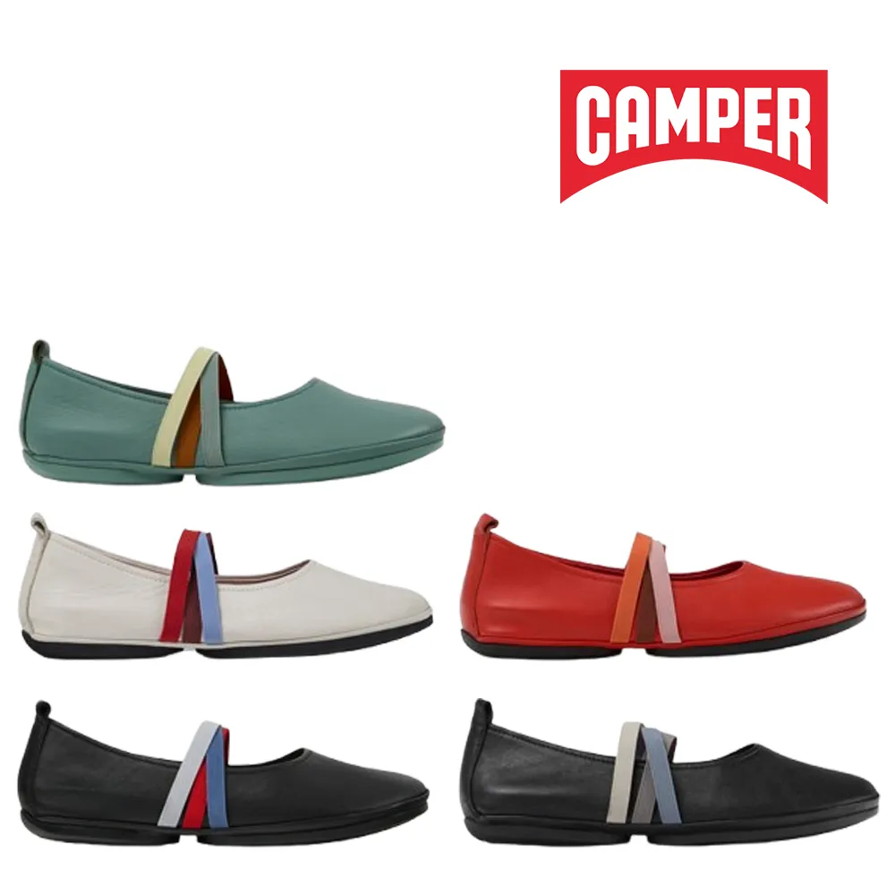 캠퍼 25ss Twins 가죽 발레리나 플랫슈즈 신발 K201665 | 상품 상세 | 크로켓