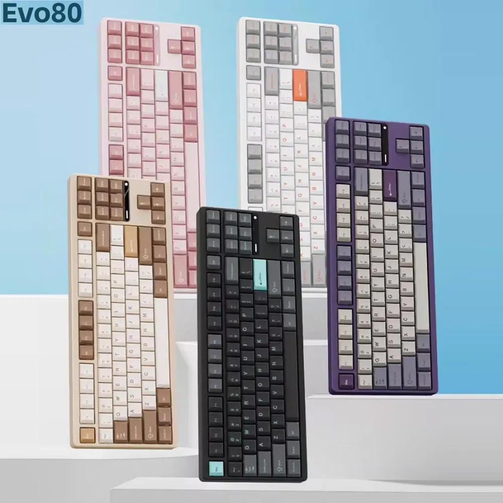 [스프레이코팅버전]TickType EVO80 무선 기계식 게이밍 키보드 CNC알루미늄 87배열F13 RGB QMK/VIA지원 3모드 시즌신상 | 크로켓