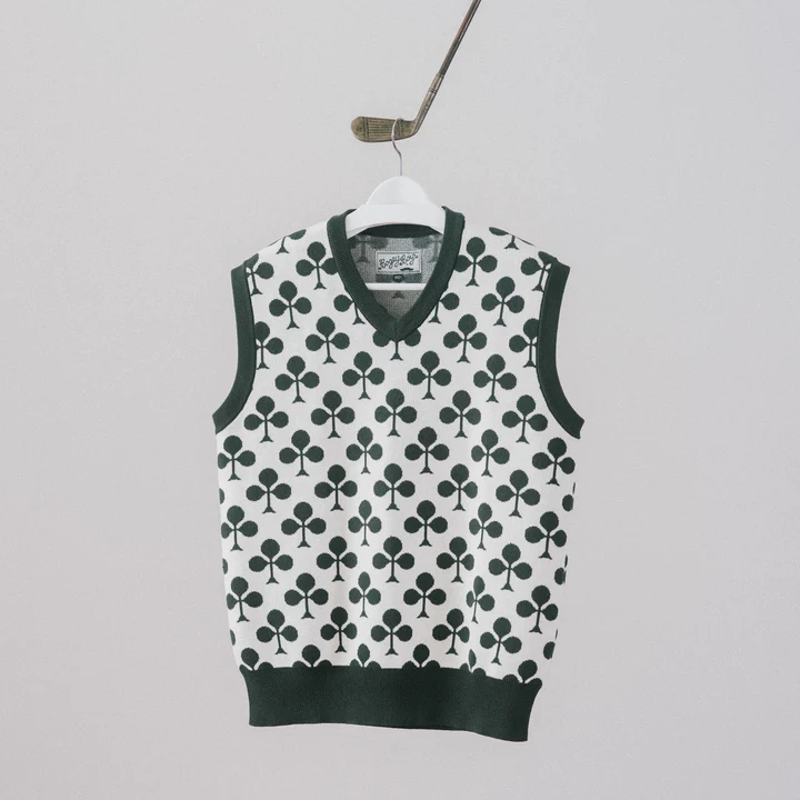 [Unisex] 보기 보이즈 남성골프웨어 남자 여자 골프 베스트 조끼 케주얼 럭키 클로버 LUCKY CLOVER VEST | 상품 상세 | 크로켓