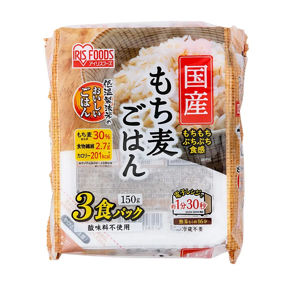 아이리스 오야마 라이스 150G 24팩 IRIS OHYAMA Packed Sticky Barley Rice 24 pack ...
