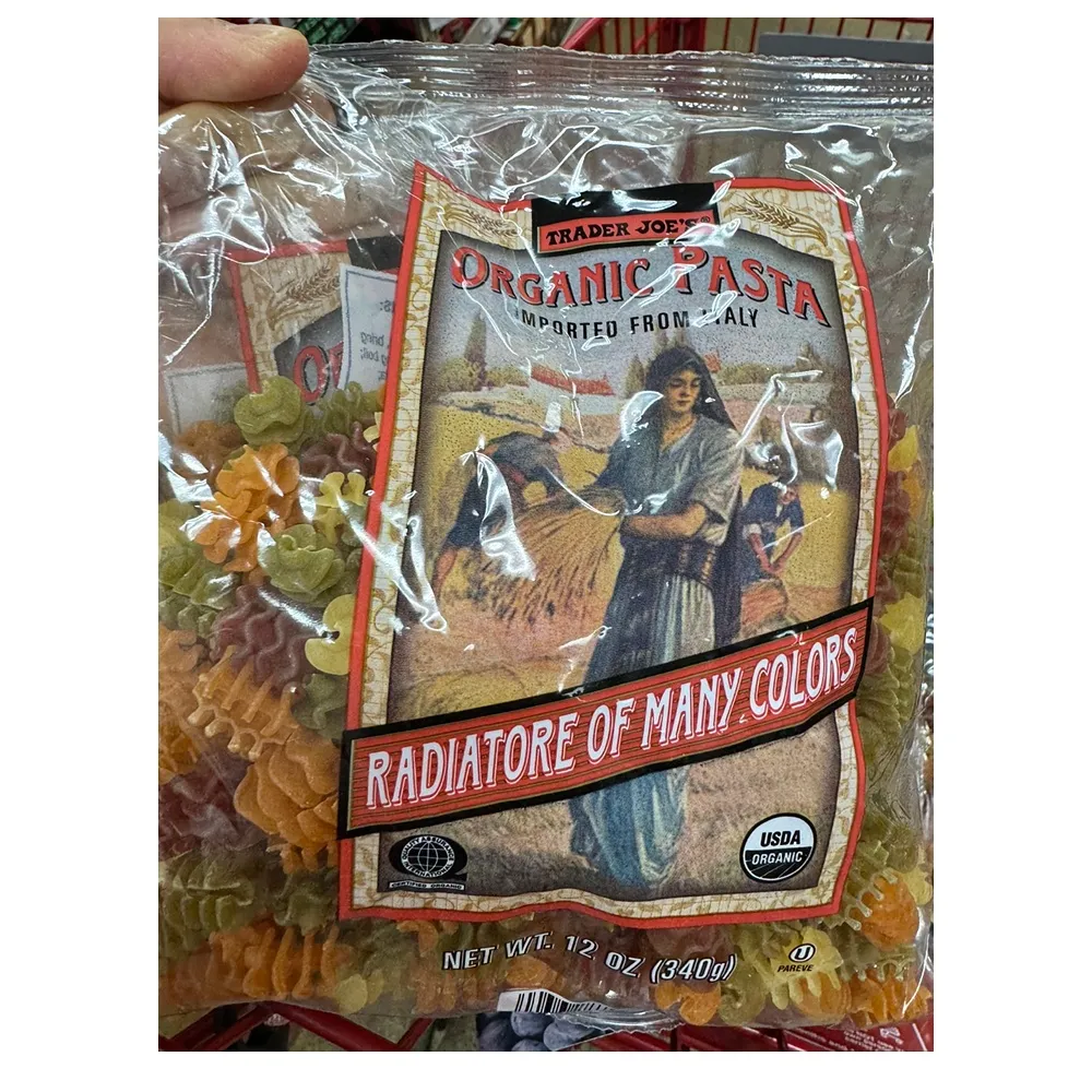 트레이더조 파스타 340g 4팩 베지터블 라디에이터 Trader Joe's Organic Vegetable Radiatore ...