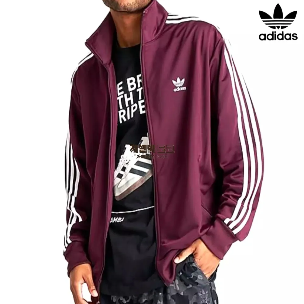 아디다스 오리지널 파이어버드 트랙 탑 져지 자켓 마룬 버건디 IN4683 | 크로켓