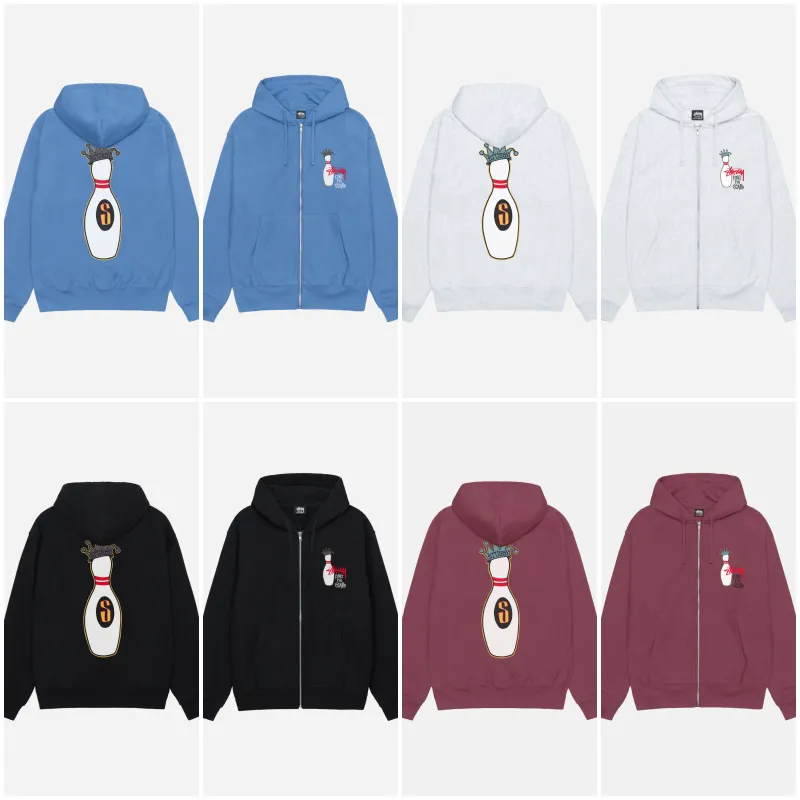 스투시 STUSSY 남녀공용 신상 KINGPIN ZIP HOODE 후드 집업 후디 [캐나다 스투시공홈] | 크로켓