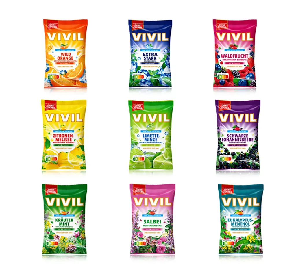 비빌 캔디 무가당 목사탕 9종 종류별 골라담기 Vivil zukerfrei candy 120g | 상품 상세 | 크로켓