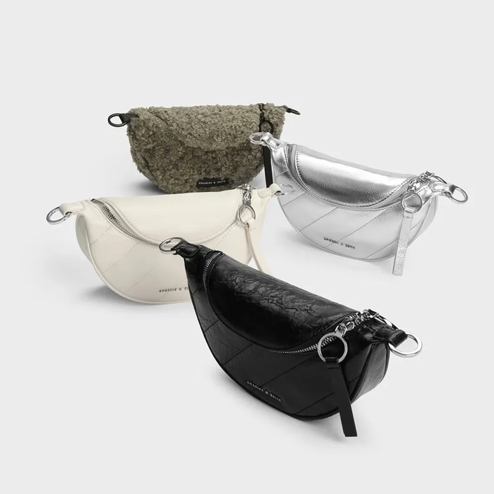 CHARLES&KEITH 찰스앤키스 한소희가방 필로미나 하프-문 크로스바디 백 반달백 CK2-80151325 | 크로켓