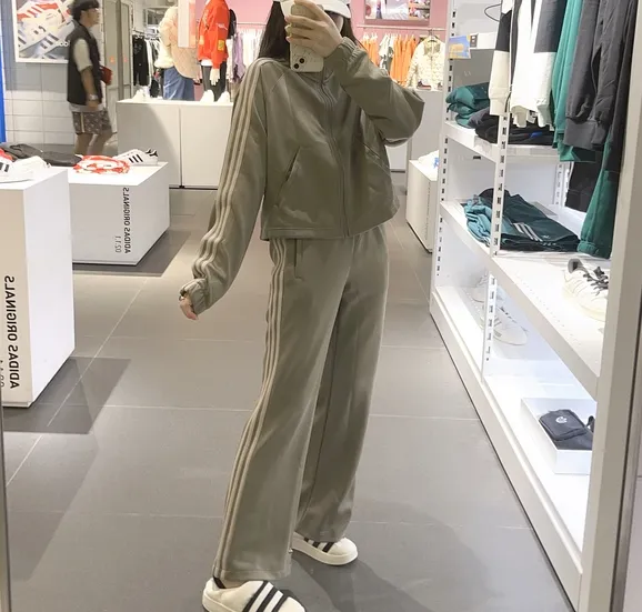 Adidas 아디다스 트리콧 웜업 트랙 탑 트레이닝 져지 자켓 카키 IJ5229 | 크로켓