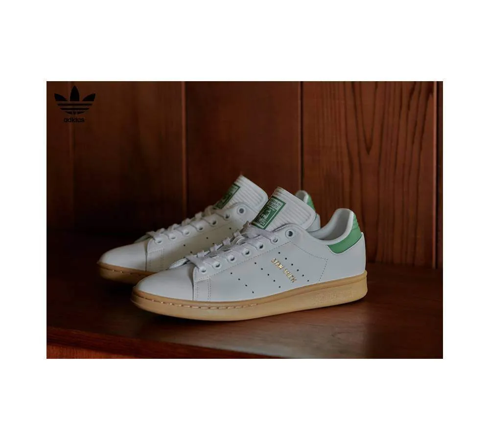 아디다스 스탠 스미스 레더 금박 브랜딩 화이트 블루 검 ID0268 | 상품 상세 | 크로켓