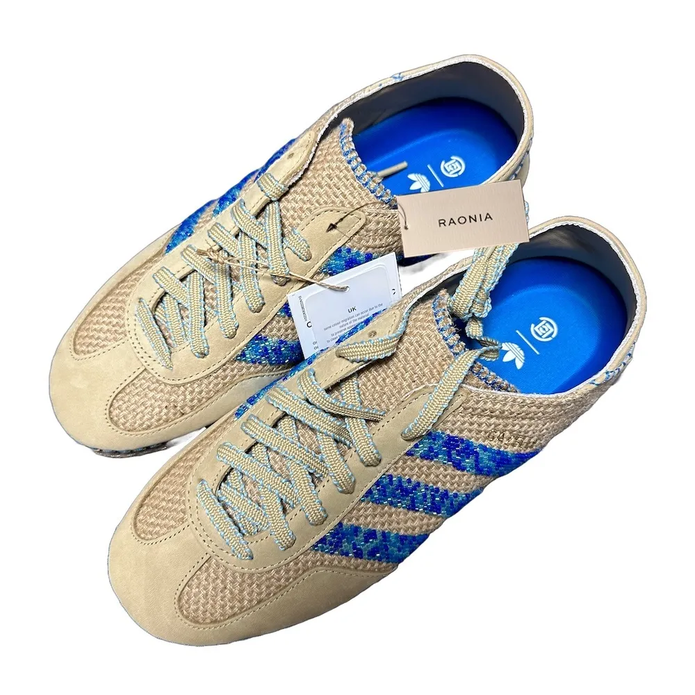 아디다스 클랏 가젤 리넨 카키 라이트 블루 에스파드류 IH3641 | 크로켓