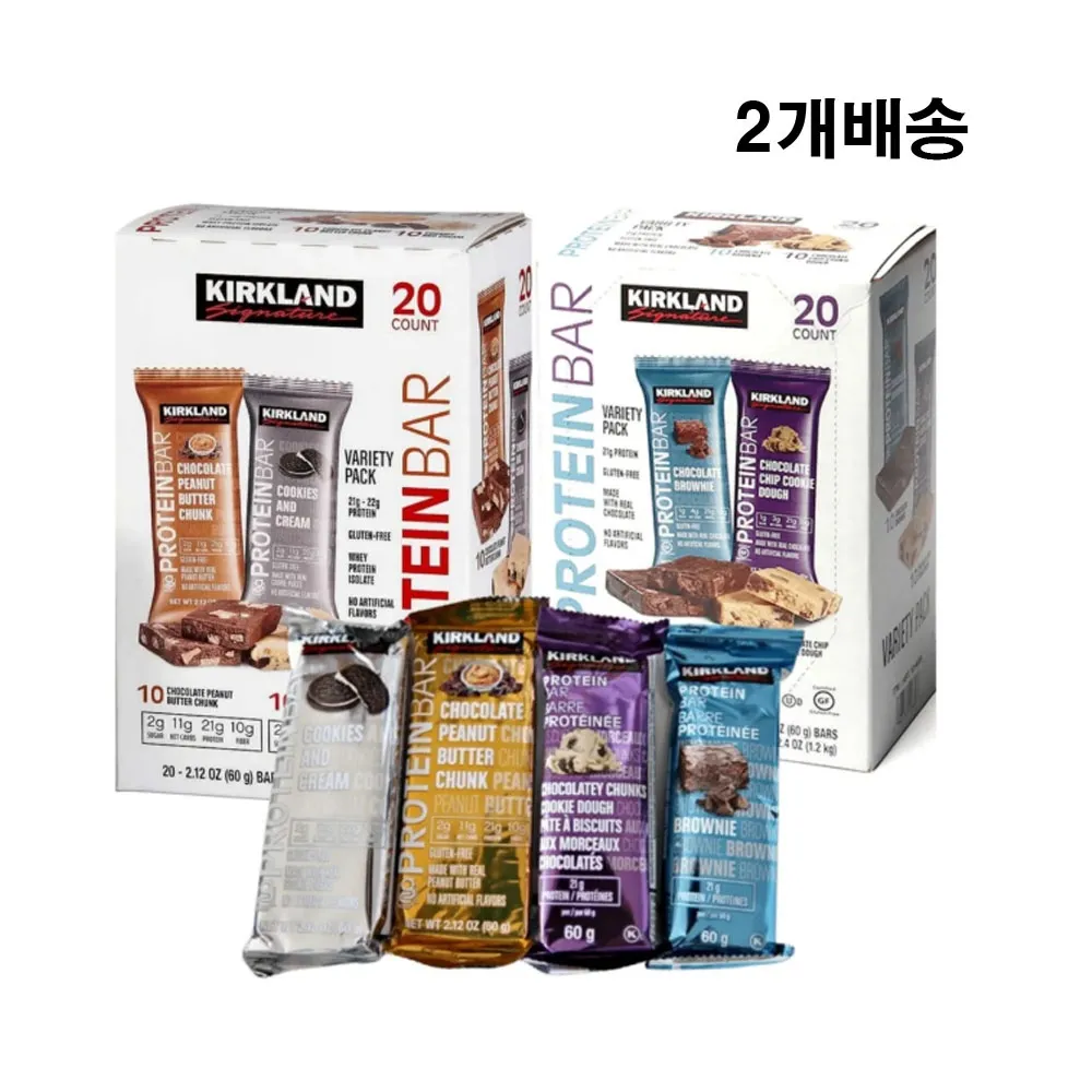 20개입 커클랜드 프로틴바( 60g X 20입) 2팩 / 커클랜드 단백질바 프로틴바 1.2kg / 코스트코 단백질바 | 상품 상세 | 크로켓