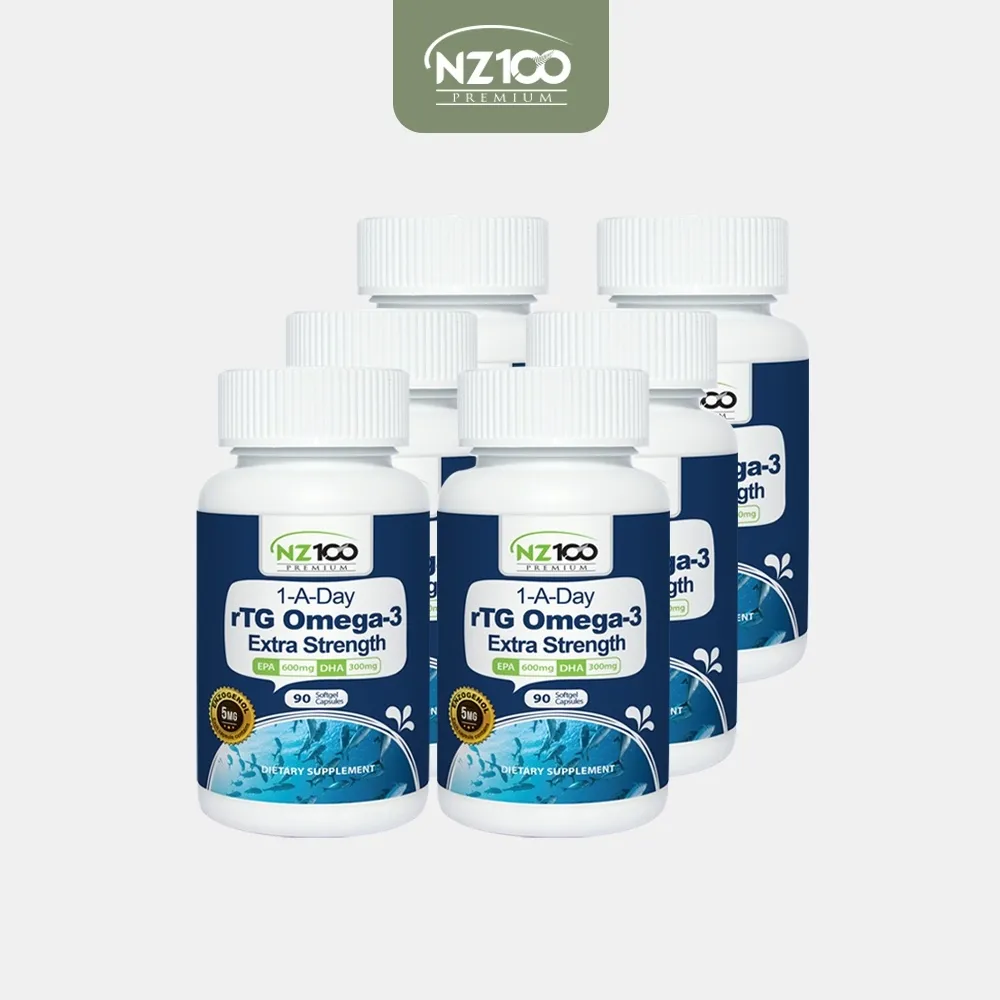 뉴질랜드 NZ100 뉴질랜드100 rTG 오메가-3 엑스트라 스트렝스 EPA 600mg DHA 300mg 90캡슐 6팩 | 상품 상세 | 크로켓