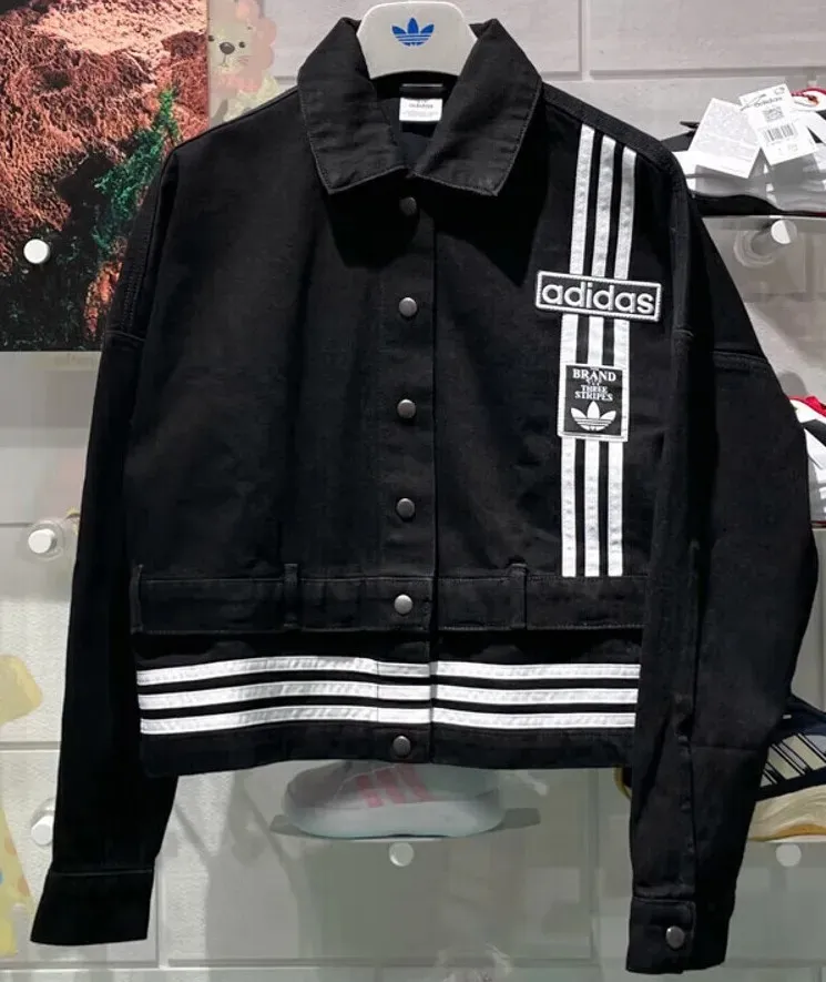 아디다스 아디브레이크 투인원 여성 데님 청자켓 블랙 JJ3095 | 상품 상세 | 크로켓