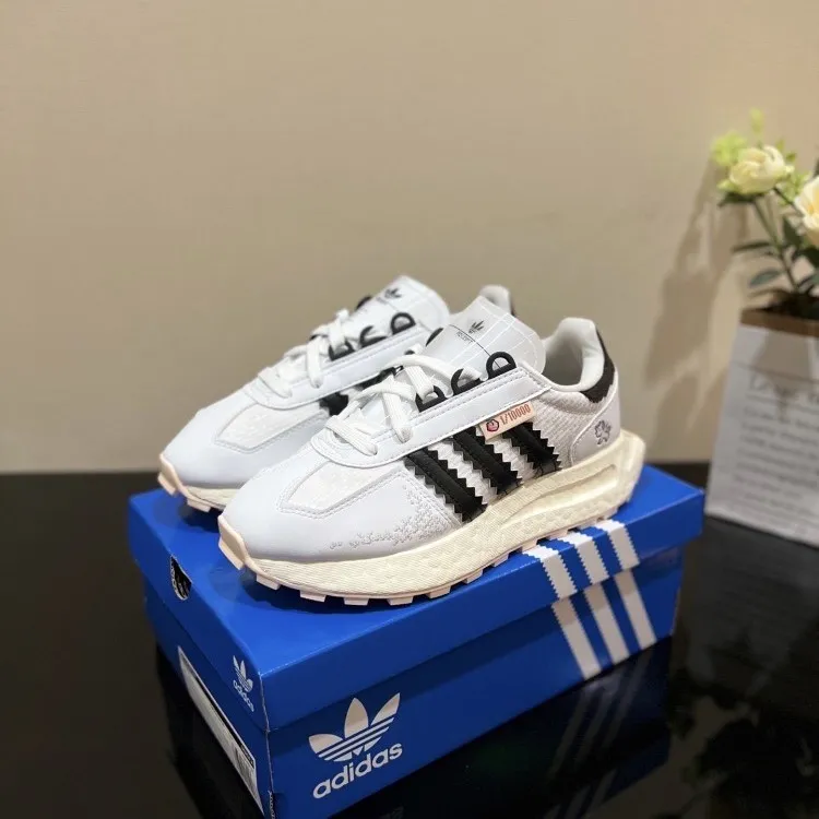 아디다스 오리지널스 레트로피 E5 로우 스포츠 캐주얼 화이트 블랙 IG3502 | 크로켓