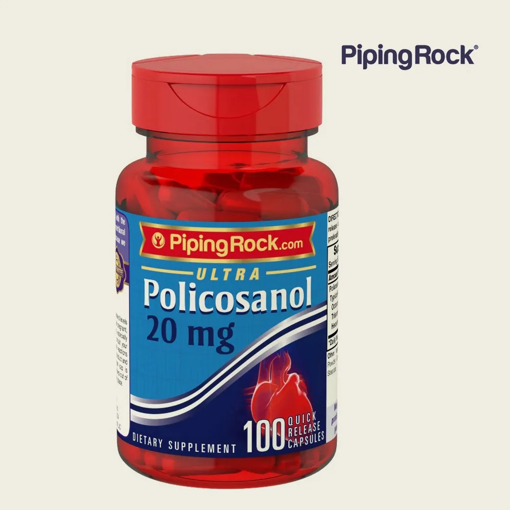PipingRock 폴리코사놀 Policosanol 20mg 100정, 단품 | 크로켓