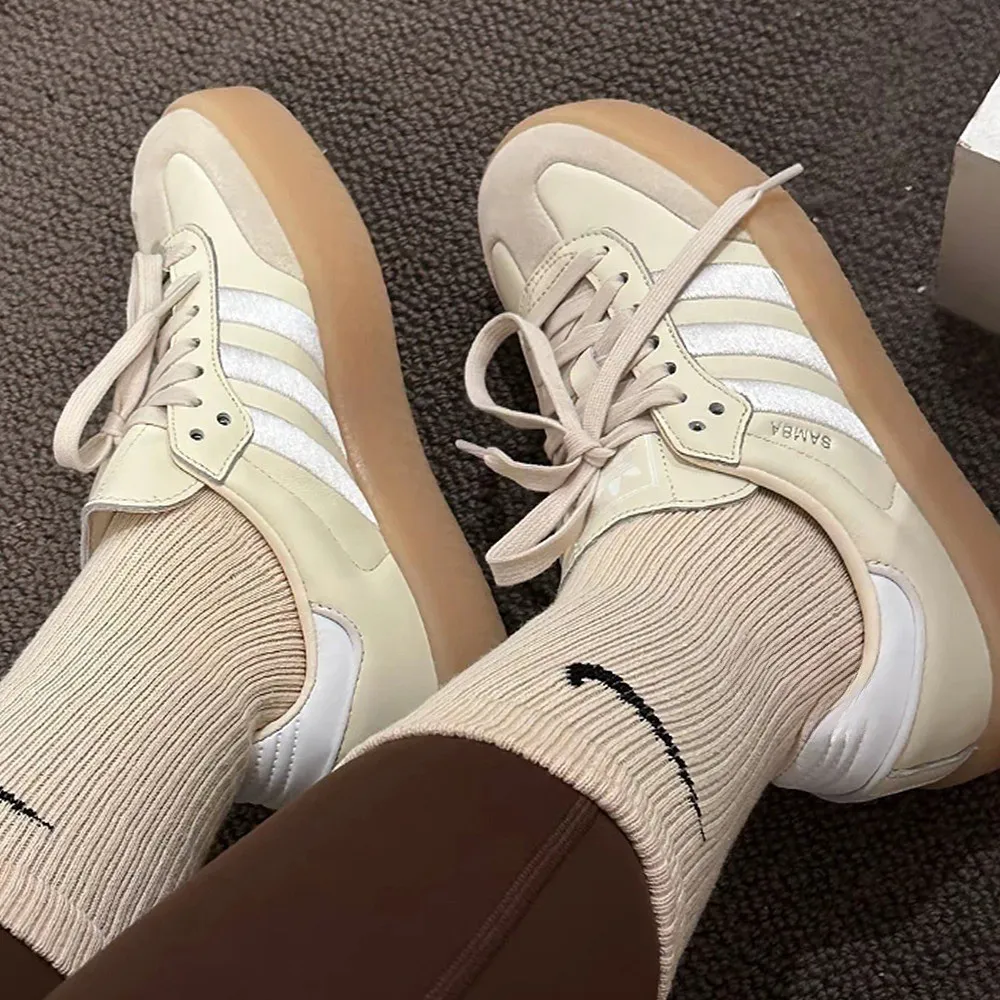 아디다스 삼바 플랫폼 삼배 아이보리 베이지 원더 화이트 우먼스 ID0434 | 크로켓