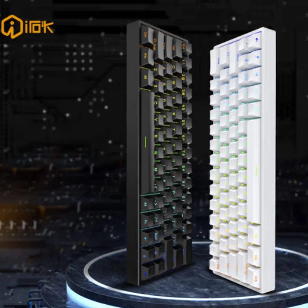 IROK ND63/ND63 PRO 마그네틱축 유선 게이밍 키보드 CNC보강판 KME기능포함 RGB램프 OKT마그네틱 그린축 | 크로켓