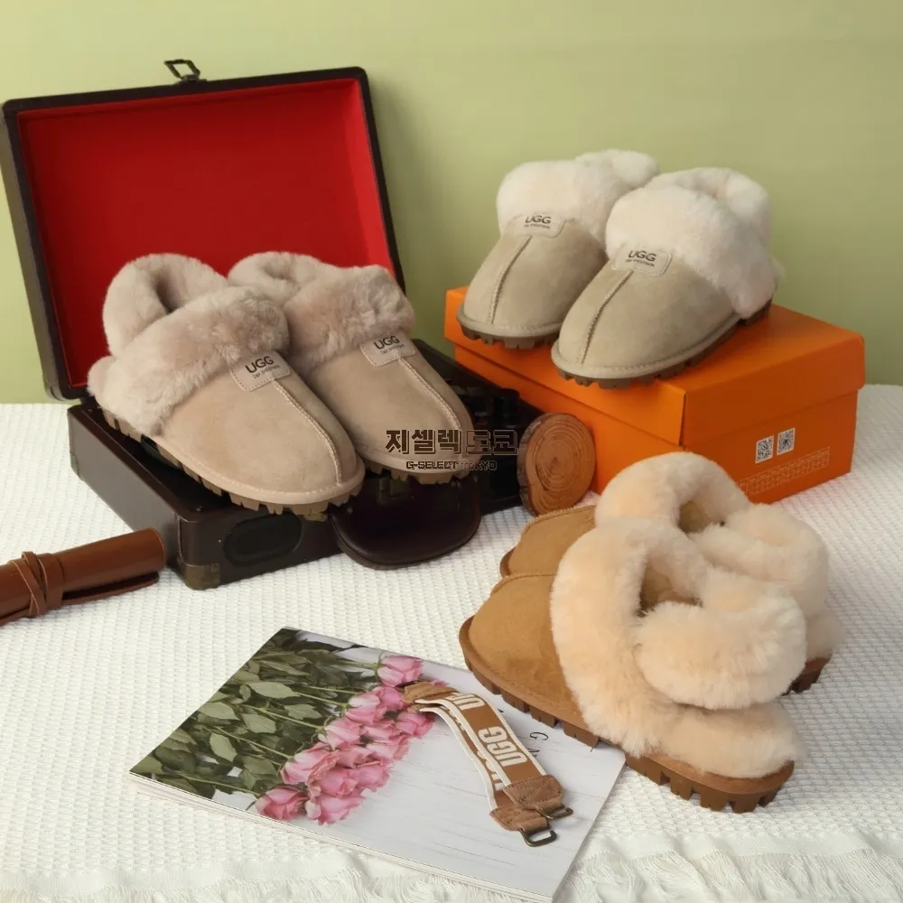 호주 DK 어그 앤슬리 퍼 밴딩 겨울 방한 털 실내 여성 슬리퍼 DK091F | 상품 상세 | 크로켓