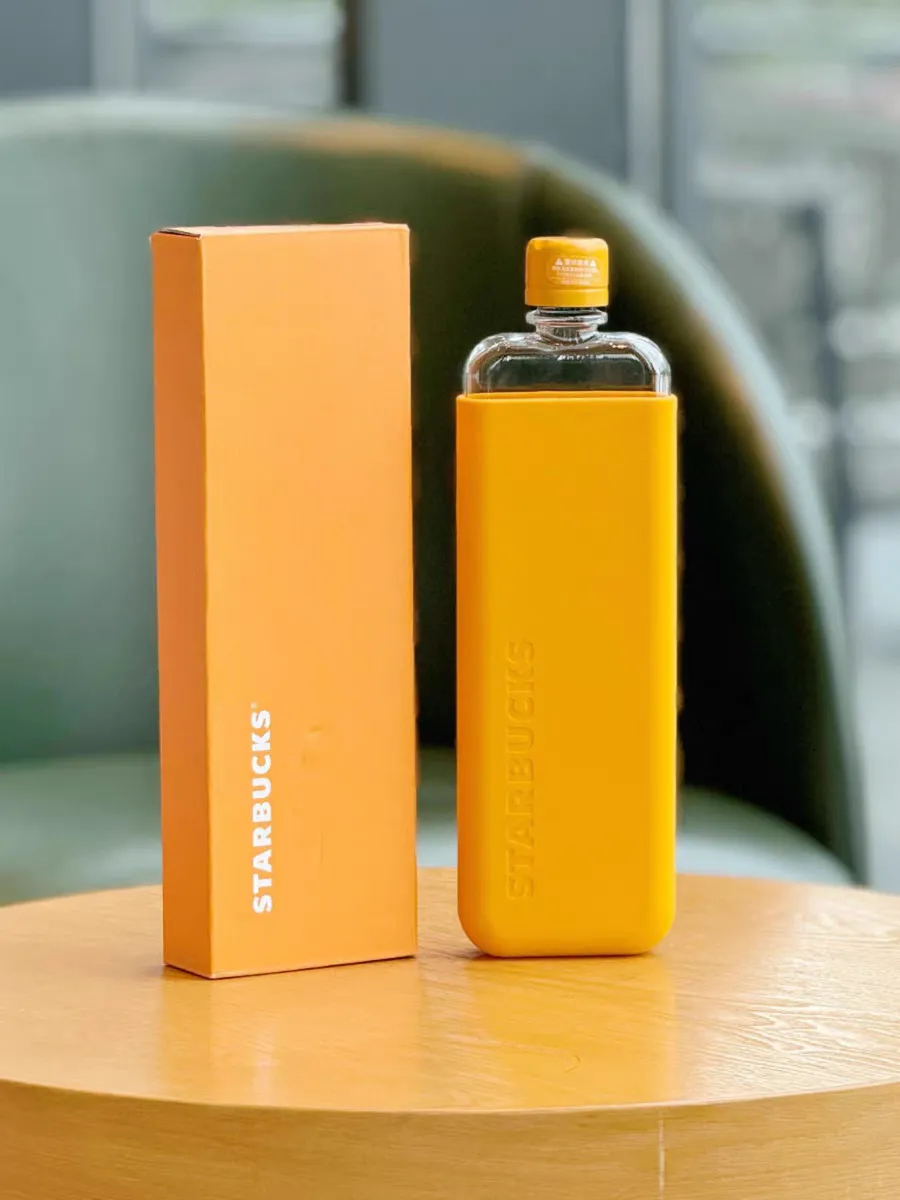 스타벅스텀블러 2024 썸머MD 도파민 블루 시리즈 오렌지 홀더 워터 보틀 490ml | 상품 상세 | 크로켓