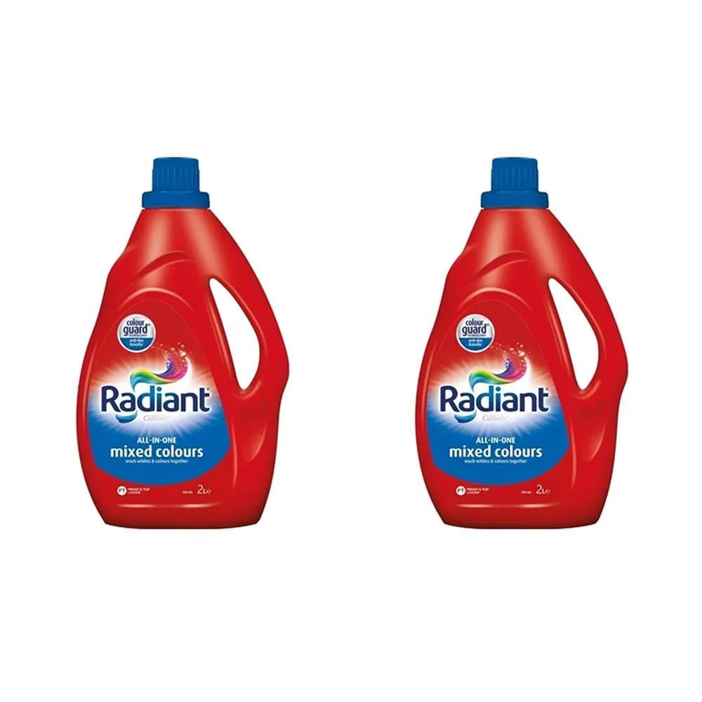 래디언트 믹스드 컬러 액상 세탁 세제 2L 2팩 Radiant Mixed Colours Laundry Liquid ...