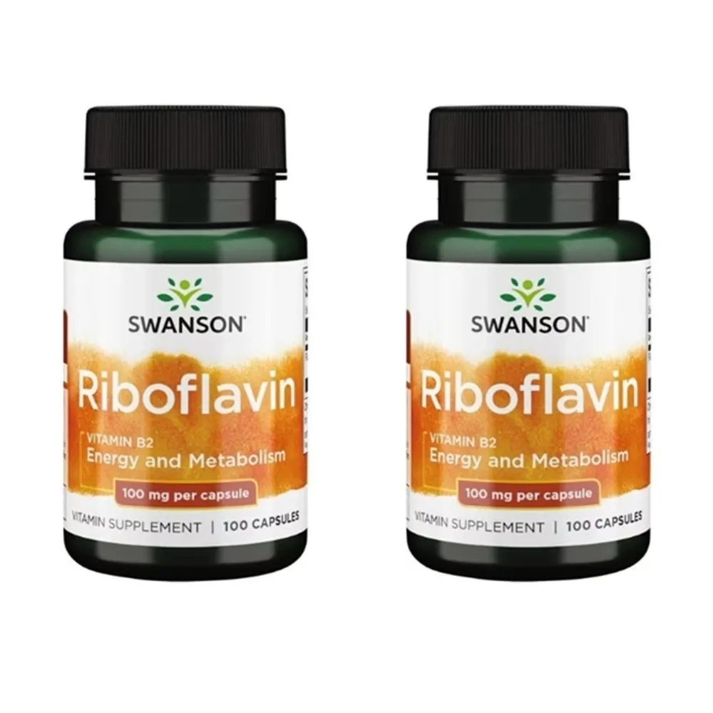 스완슨 비타민 리보플라빈 비타민 B2 100mg 100정 2팩 Swanson Vitamin B-2 (Riboflavin) 100 ...