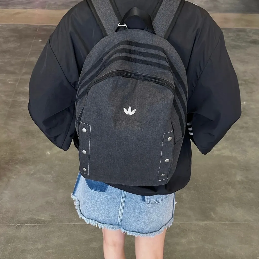 아디다스 데님 빈티지 백팩 학생 가방 블랙 IT7358 | 상품 상세 | 크로켓
