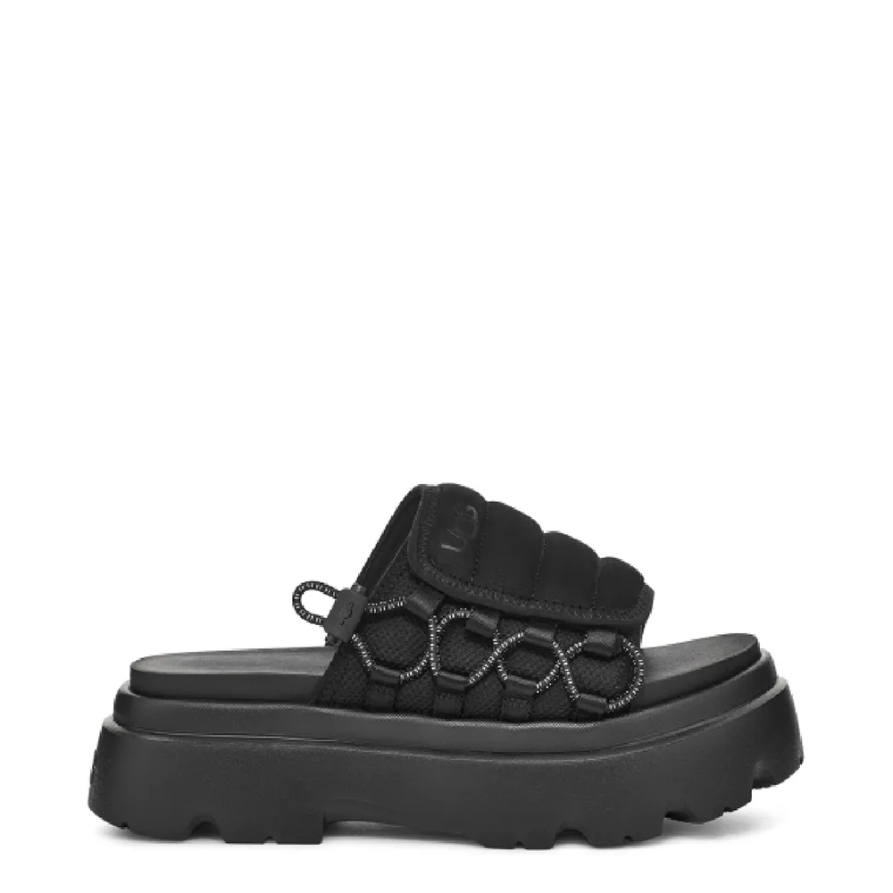 UGG 어그 슬리퍼 스포티 플랫폼 슬라이드 캘리 Callie 1152697 블랙 | 크로켓
