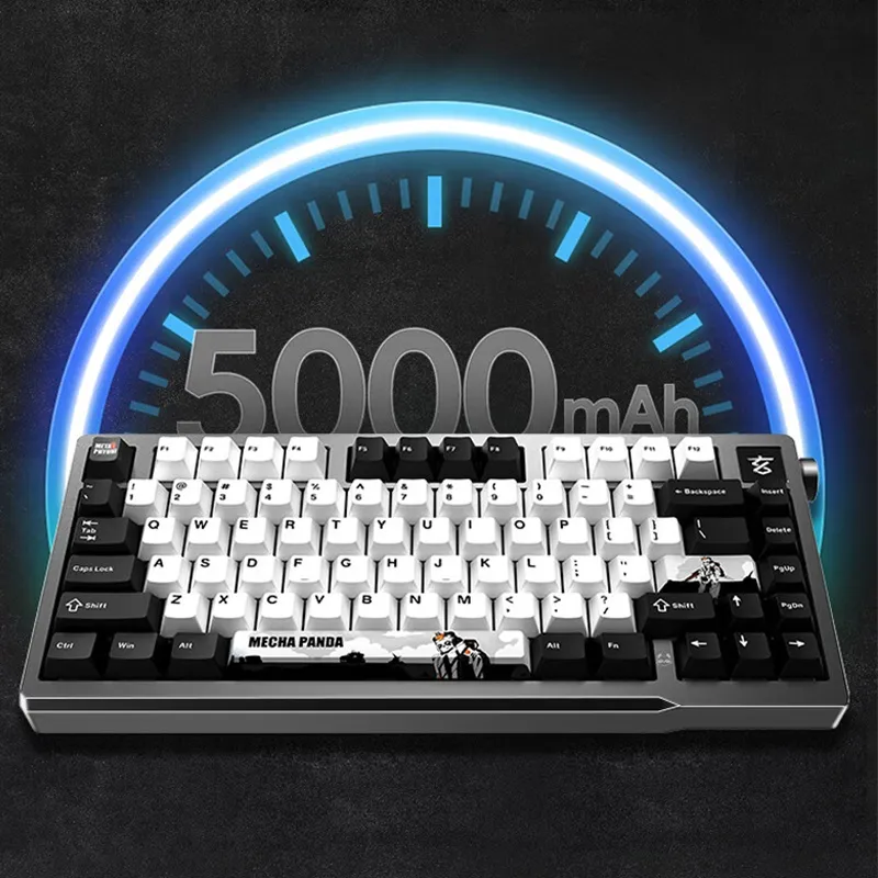 METAPHYUNI Metapanda Pd75m V1 커스텀 기계식 키보드 TFF스크린 3모드 게임용 키보드 알루미늄 합금 ...