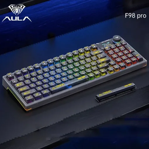 독거미 AULA F98 pro 유무선 기계식 키보드 가스켓 핫스왑 게이밍 키보드 95키 | 상품 상세 | 크로켓