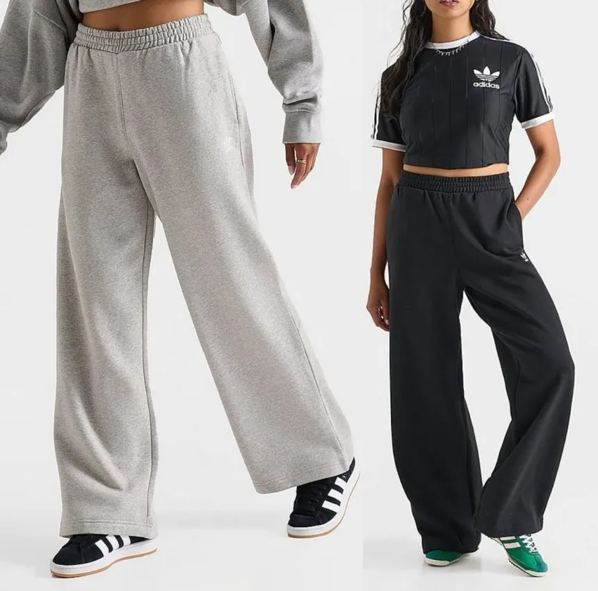 아디다스 오리지널 와이드레그 플리스 여성 팬츠 바지 JN3028 | 크로켓