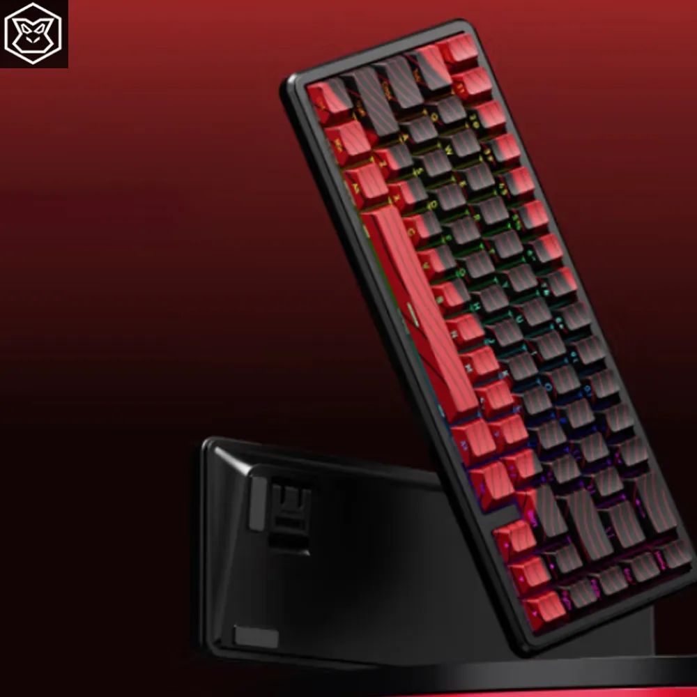 [성능판-블랙]EWEADN Battle68 마그네틱 유선 게이밍 키보드 전킷핫스왑 68키 RGB램프 8K Hz | 크로켓