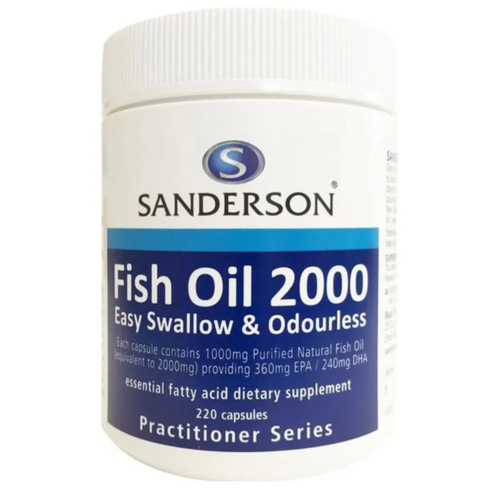 샌더슨 피쉬오일 2000 220정 5팩 SANDERSON FISH OIL 2000 220CAPS | 크로켓