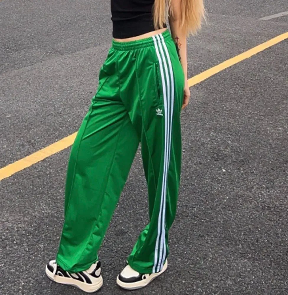 아디다스 아디컬러 파이어버드 여성 트랙 팬츠 트레이닝 바지 그린 IP0634 | 크로켓