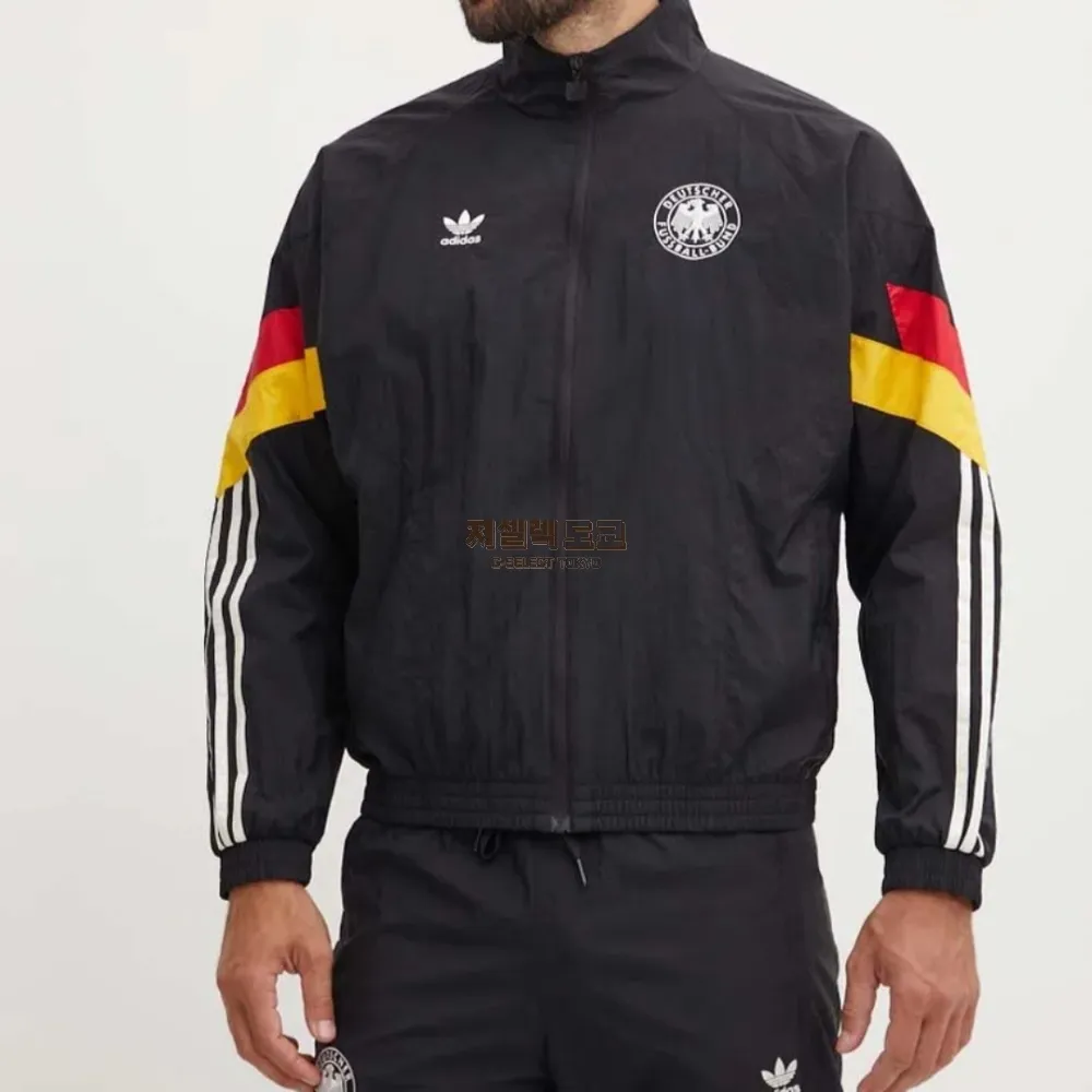 아디다스 오리지널 독일 대표팀 트랙탑 바람막이 져지 우븐 자켓 블랙 IY7049 | 상품 상세 | 크로켓