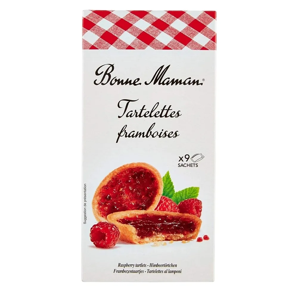 본마망 라즈베리 타르트 1팩 Bonne Maman Raspberry Tartlets x9 in individual sachets ...