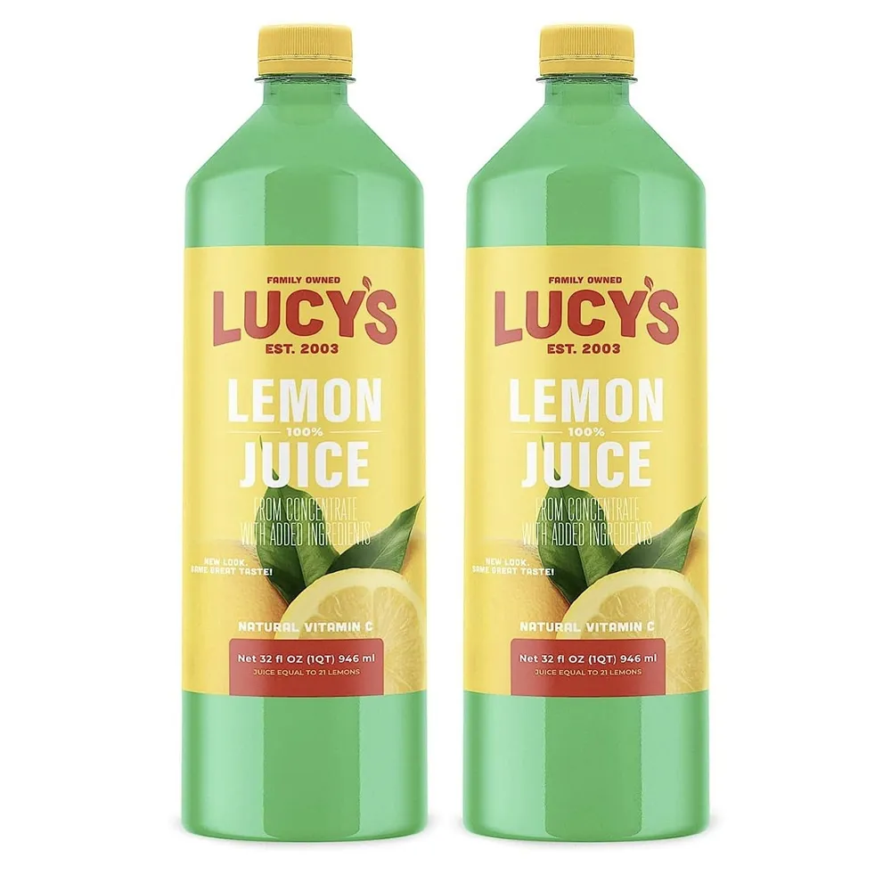 루시 패밀리 레몬주스 946ml 2팩 Lucy’s Family Owned - 100% Lemon Juice 32 fl. oz ...