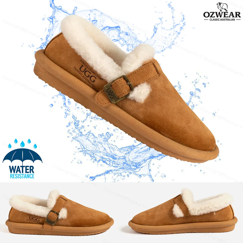 오즈웨어 UGG 호주 여성 양털 카멜리아스웨드 로퍼 OB822 | 크로켓