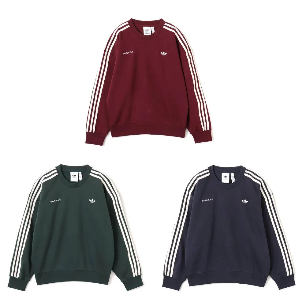 아디다스 맨투맨 스웨트셔츠 스포티앤리치 마룬 네이비 그린 JN5320 JN5331 JN5321 | 상품 상세 | 크로켓