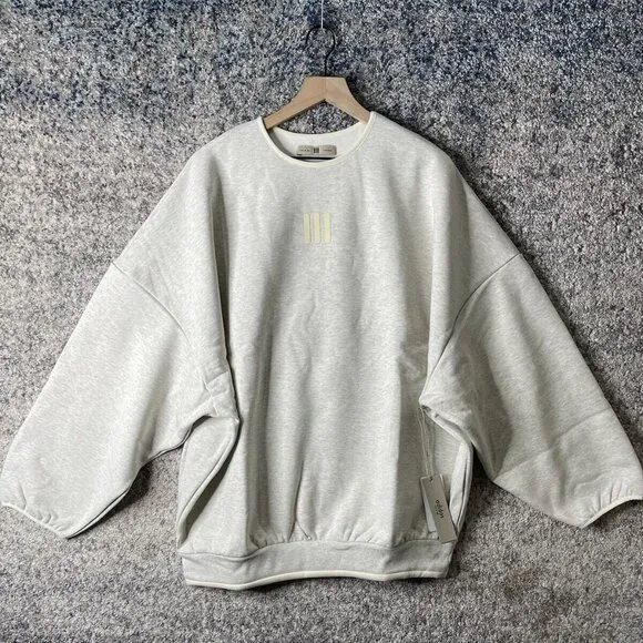 아디다스 x 피어 오브 갓 애슬레틱스 크루넥 맨투맨 아이보리 IS5320 | 상품 상세 | 크로켓