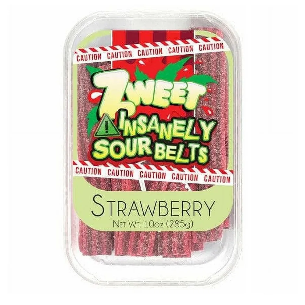 Zweet 샤워 벨트 젤리 285g 1팩 스트로베리 Zweet Sour Belts, EXTREME SOUR Chewy Candy Strips, | 상품 상세 | 크로켓