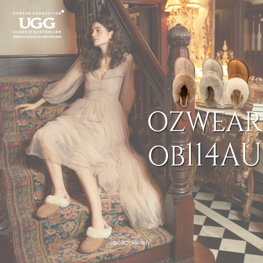 [무료배송] 호주 오즈웨어 코지 와이드핏 탈부착 스트랩 2way 어그 슬리퍼 OZWEAR UGG OB114AU | 크로켓