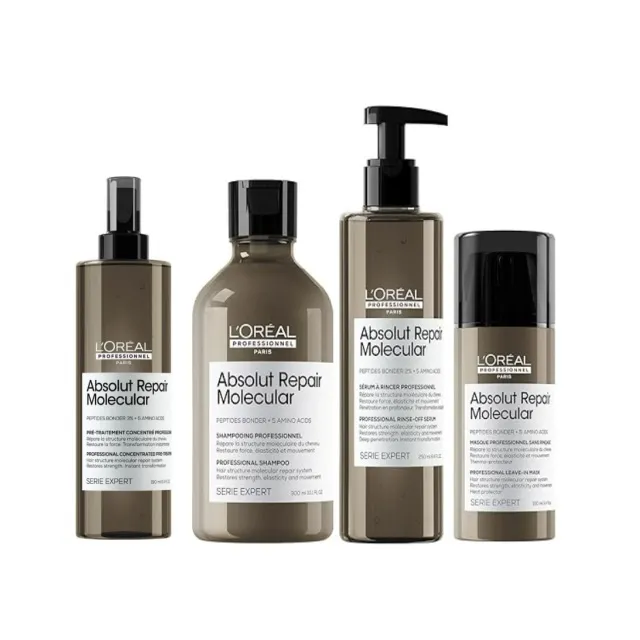 로레알 프로페셔널 세리 엑스퍼트 앱솔루트 리페어 몰레큘러 4종세트 프리트리트먼트샴푸세럼트리트먼트 상품 상세 크로켓
