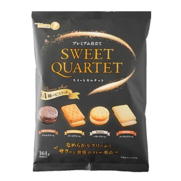 타카라제과 SWEET QUARTET 크림 비스켓 어소트먼트 161g | 상품 상세 | 크로켓