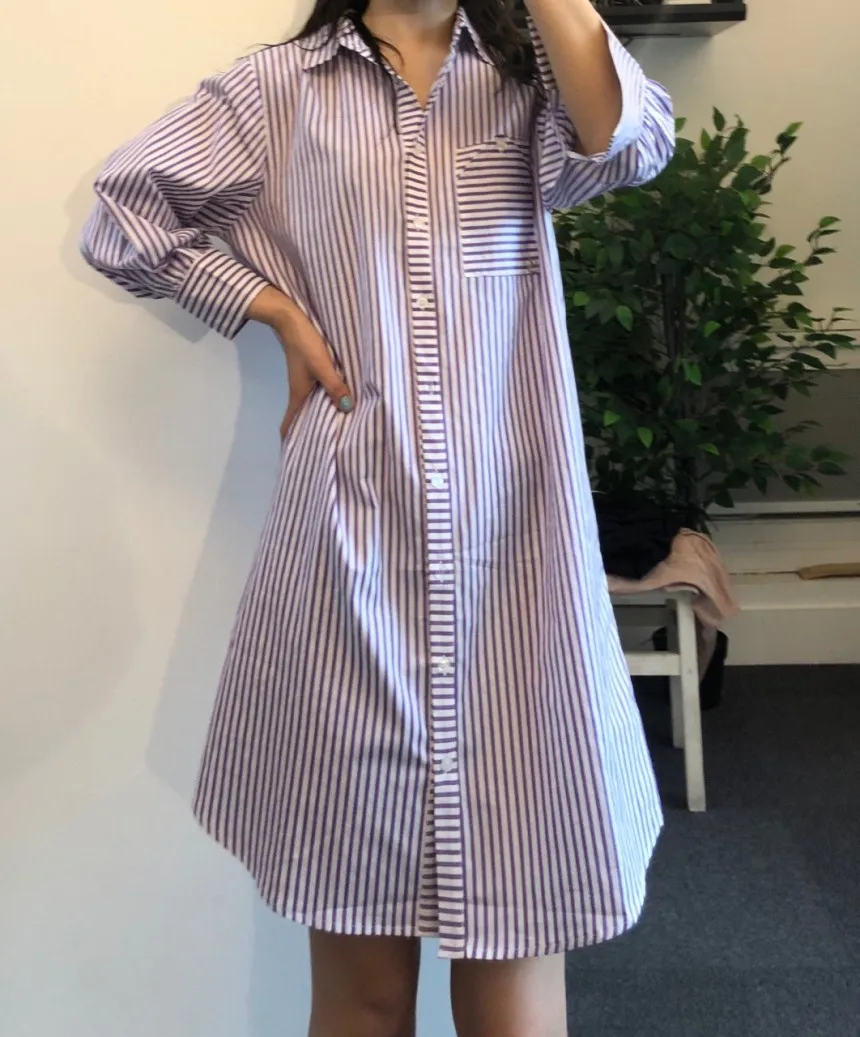 AMIISI AMAL 원피스 (퍼플) VV0082 | 크로켓