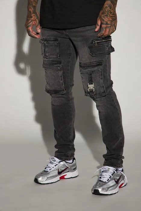 APLAZE X 카고 포켓 슬림 테이퍼 진 (3XL 빅사이즈 포함) | 크로켓