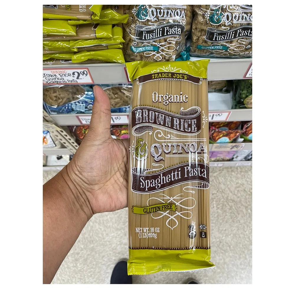 트레이더조 브라운 라이스 퀴노아 스파게티 면 454g 3팩 Trader Joe's Organic Brown Rice Quinoa Spaghett | 상품 상세 | 크로켓