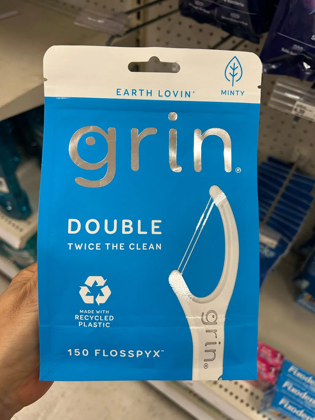 그린 친환경 더블 치실 Grin Oral Care Double Floss Picks - 150ct | 크로켓