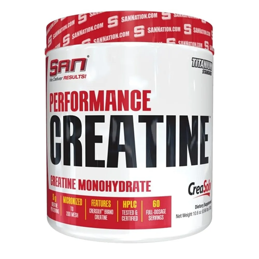 산 퍼포먼스 크레아틴 300g 4팩 SAN Performance Creatine 300g- Supports Muscle ...